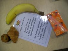 Fathers day poem and takeaway breakfast