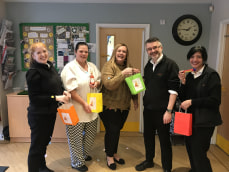 Knowle Green Day Nursery team celebrates ‘Blue Monday’