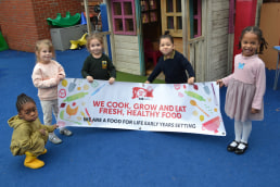 Soil Association Food for Life Early Years award for Hydesville Nursery