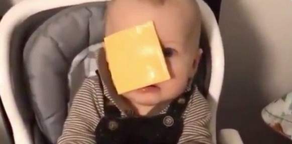 Parenting expert calls viral craze of throwing cheese at babies 'abusive'