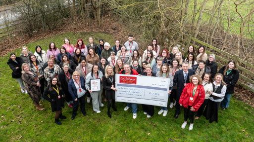 Childbase Partnership hands over £175,000 to the British Heart Foundation